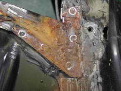 Préparation du châssis sablage