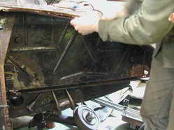 Préparation du châssis sablage