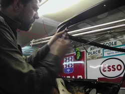 Préparation du châssis sablage