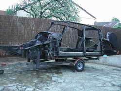 Préparation du châssis sablage